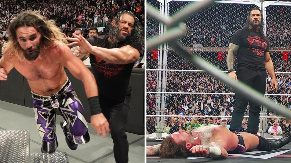 WWE RAW Results: Roman Reigns Attacks Seth Rollins And CM Punk During ...