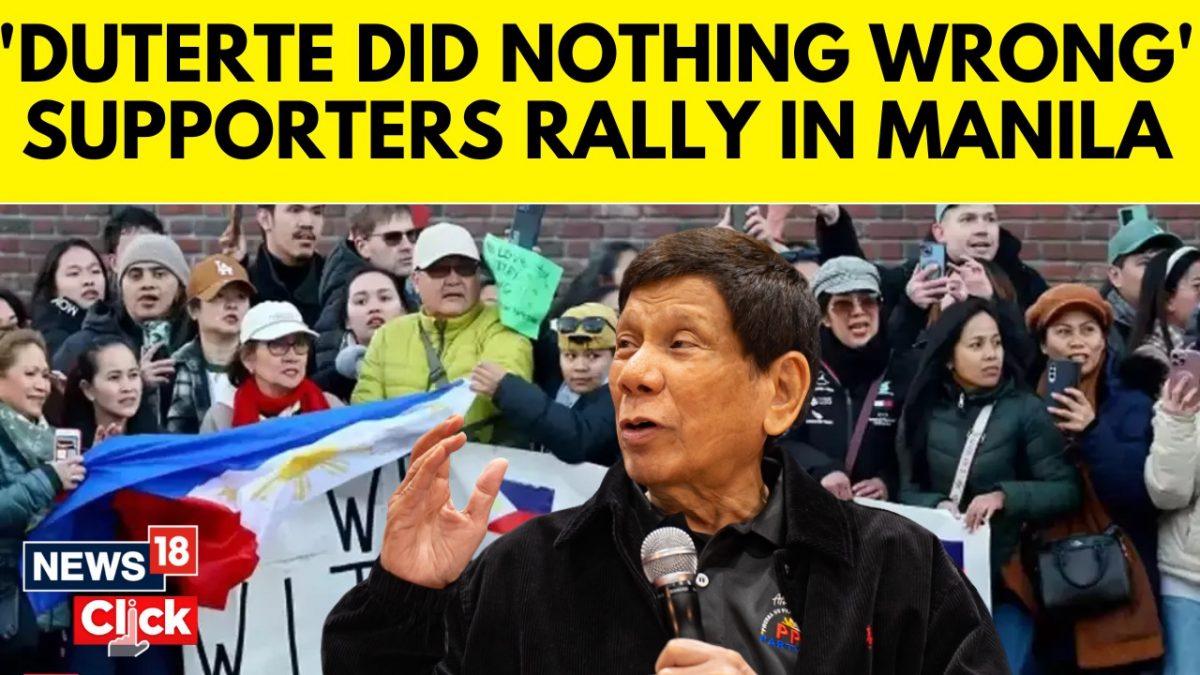 Supporters Gathered In Manila, Demanding Former President Duterte's ...