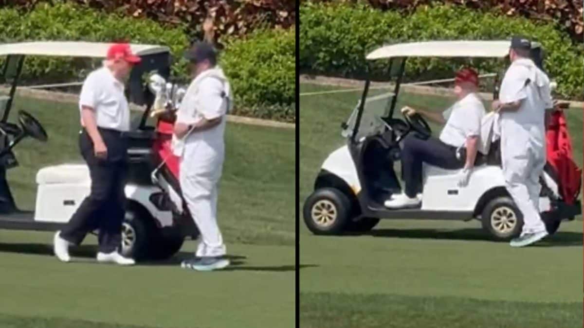 'What’s Wrong With His Legs?' US President Donald Trump’s Viral Golf ...