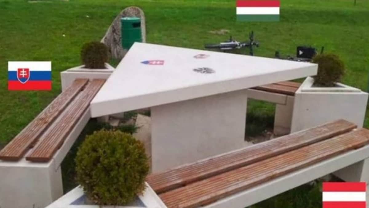 Lunch In 3 Countries? This Viral Picnic Table Makes It Possible | Viral ...