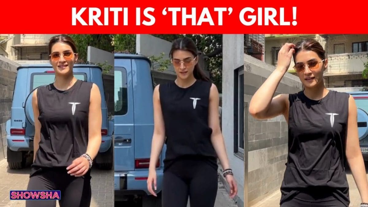 Kriti Sanon Flaunts Her Envious Svelte Figure In Black Gym Wear | WATCH ...