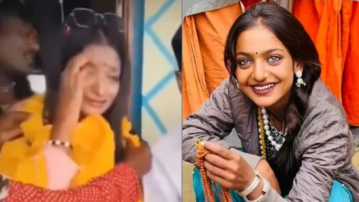 Maha Kumbh Girl Monalisa Breaks Down In Viral Video After Director Sanoj Mishra’s Arrest In Rape ...