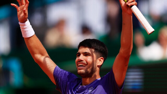 Carlos Alcaraz Beats Lorenzo Musetti To Win Maiden Monte Carlo Masters ...