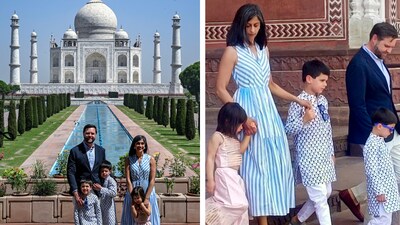 Usha Vance Keeps It Effortless and Elegant in Striped Midi Dress During ...