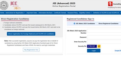 JEE Advanced 2025 Registration Begins At jeeadv.ac.in; Check ...