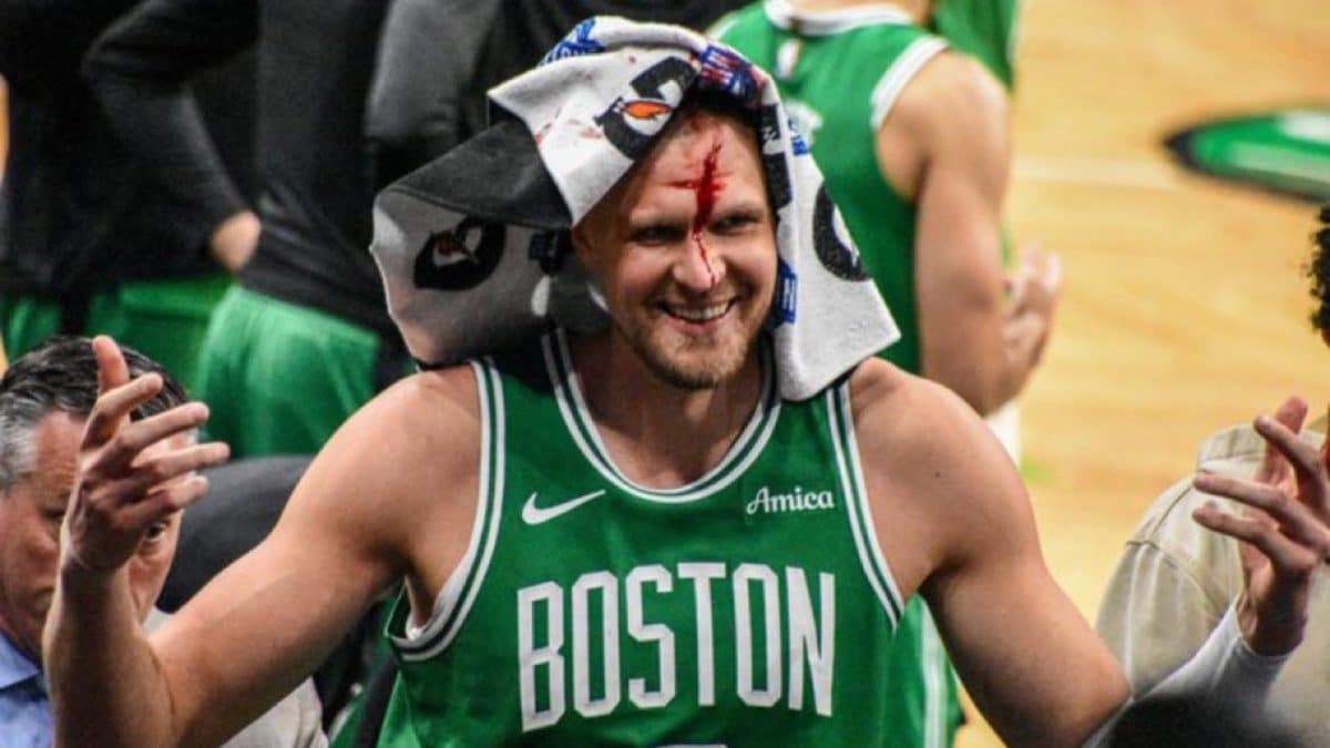 WATCH: Celtics' Kristaps Porzingis Takes Free Throws While Gushing ...