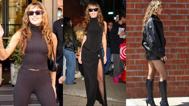 Inside Miley Cyrus' New York Lookbook: Nailing Street Style And Casual ...