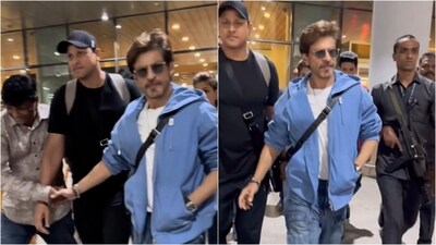 Shah Rukh Khan Exudes Swag As He Arrives In Mumbai, Warmly Greets His ...