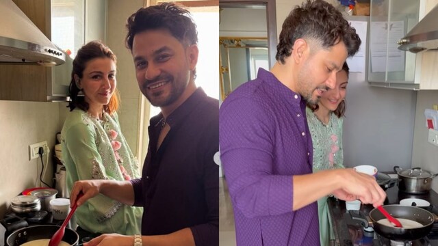 Soha Ali Khan Shares Glimpse Of Cooking Seviyan With Hubby Kunal Kemmu ...