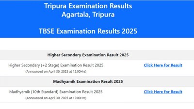 TBSE Results 2025 Declared: Tripura Board Class 10th, 12th Result Link ...