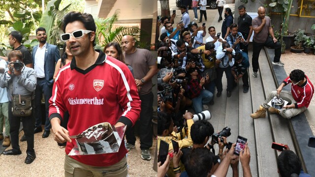 Varun Dhawan Rings In Pre-Birthday Celebrations By Cutting Cake With ...