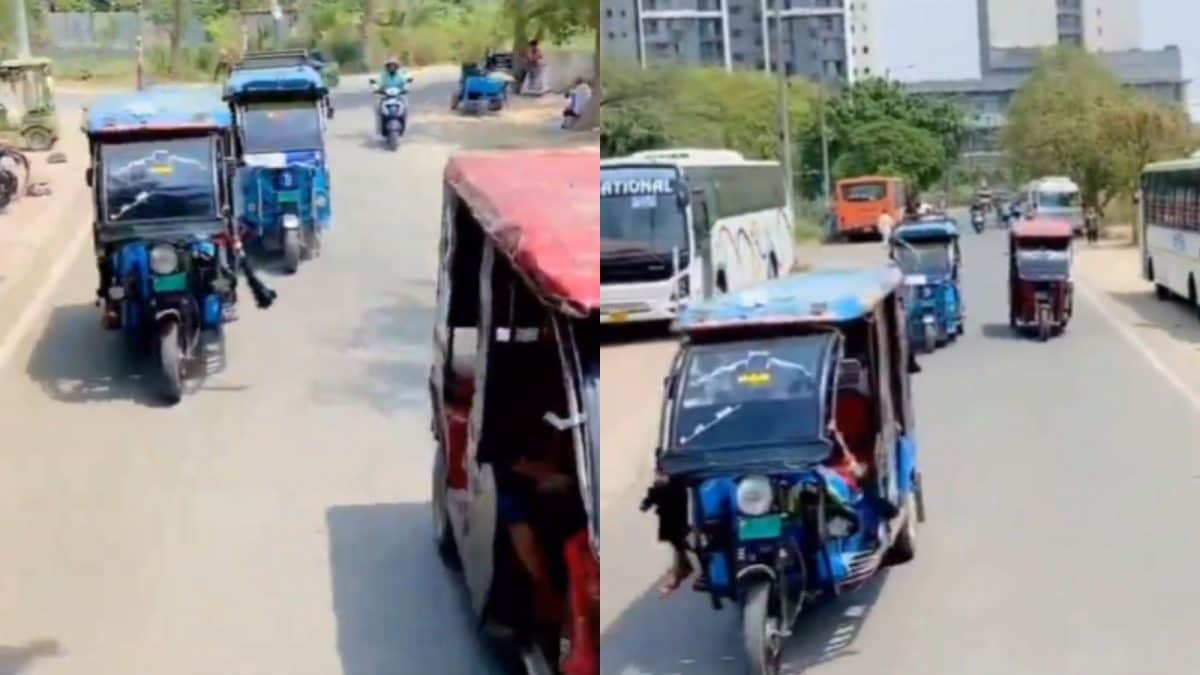 Video of E-rickshaws Speeding Near Busy Noida Market Raises Concerns ...