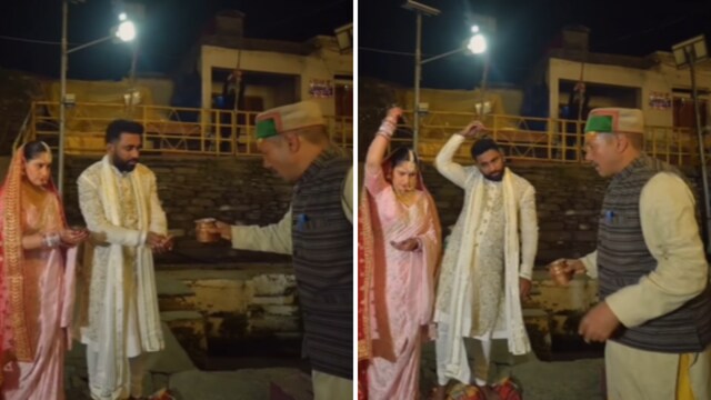 Arti Singh, Dipak Chauhan Renew Their Vows At Triyuginarayan Temple To ...