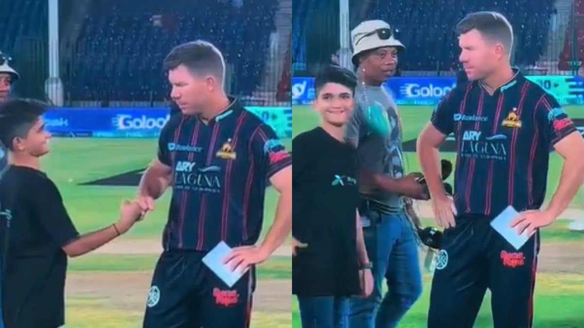 Watch: David Warner's Awkward Interaction With Young Fan Before PSL ...