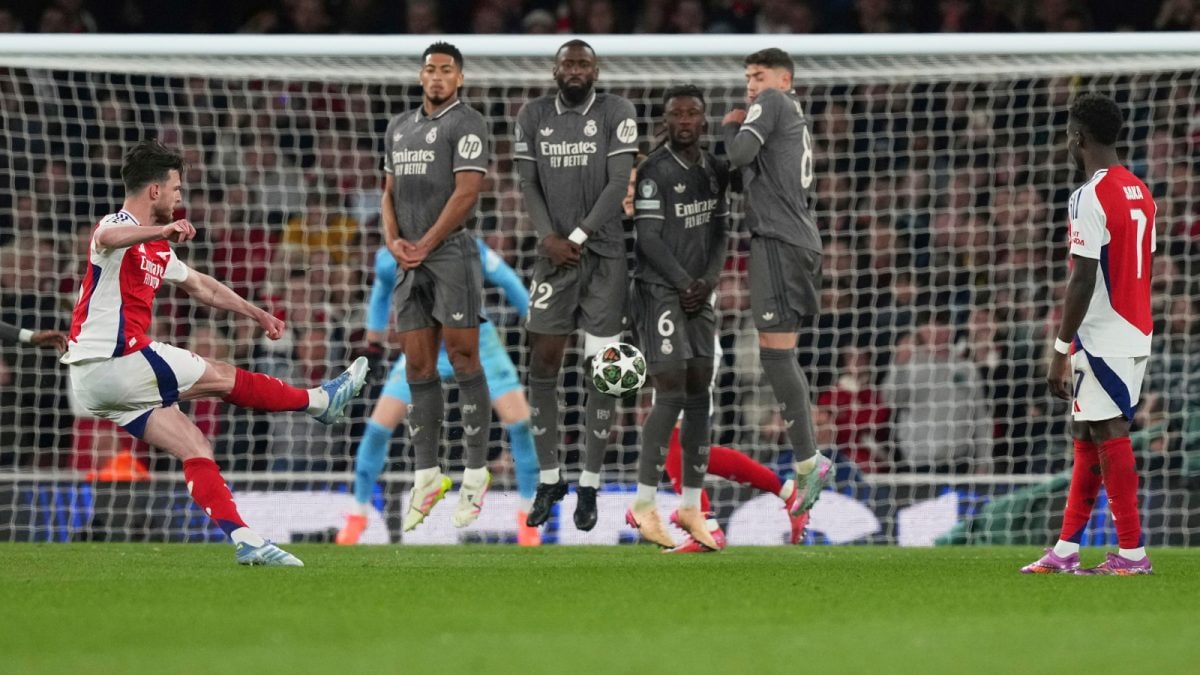 Arsenal Vs Real Madrid: Declan Rice Delivers Free-Kick Masterclass As The Gunners Storm To ...