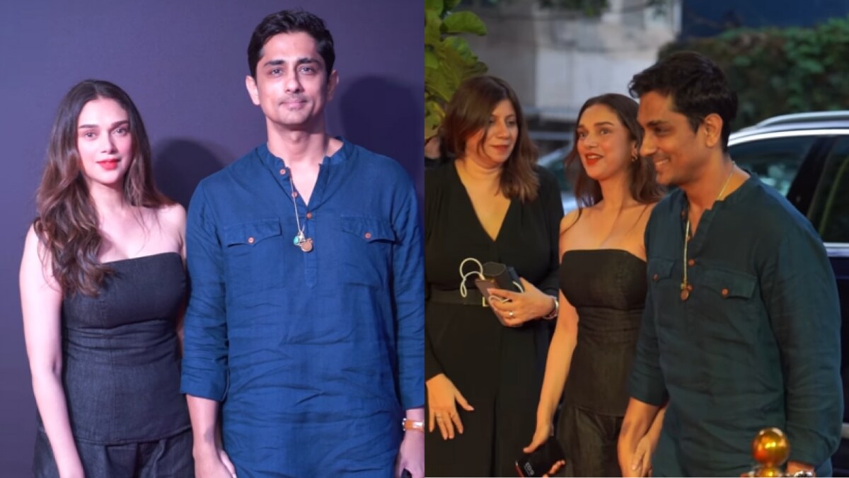 Aditi Rao Hydari, Siddharth Make For One Stylish Pair As They Arrive ...