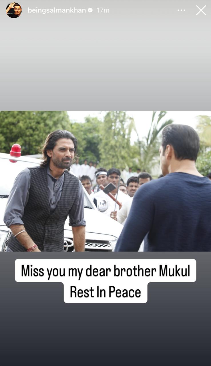 Salman Khan Will Miss 'Dear Brother' Mukul Dev, Mourns Jai Ho Co-Star's Death | Bollywood News ...
