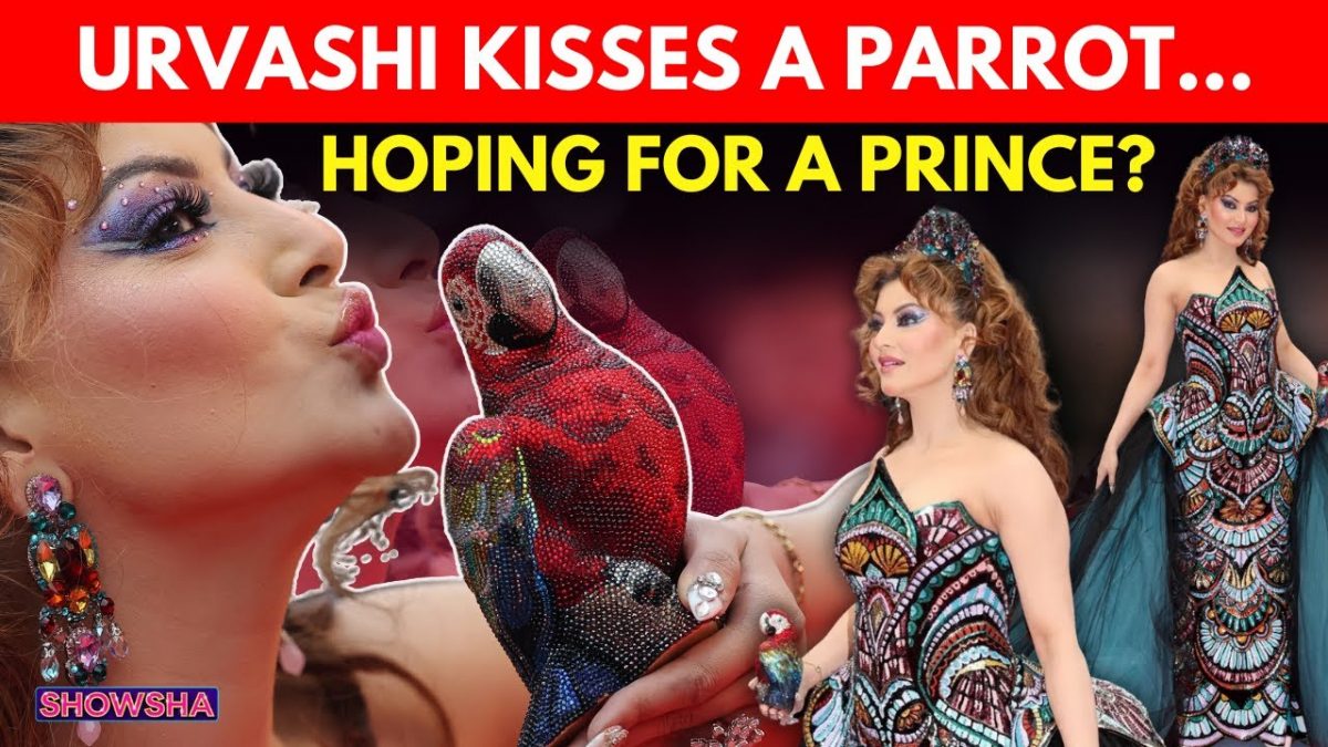 Cannes, Urvashi Rautela, A Parrot & Red Carpet: Netizens Troll, But She ...