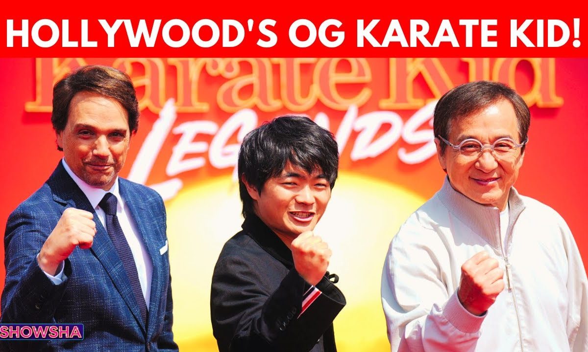 Jackie Chan, Ralph Macchio & Ben Wang Make Stylish Arrival For 'Karate ...