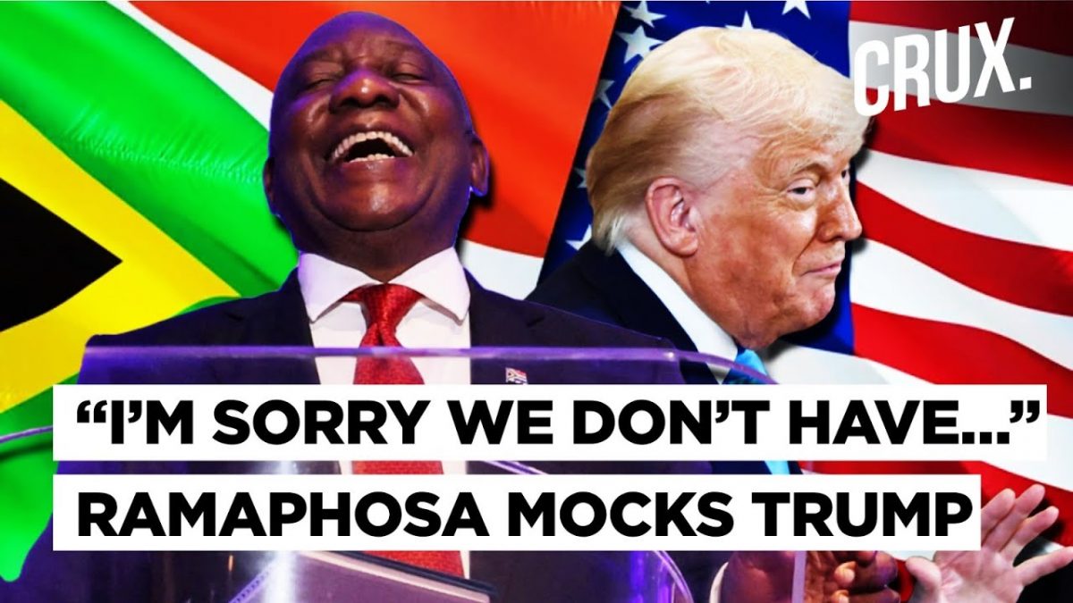 Ramaphosa Takes A Jab At Trump Over Qatar Jet As Meeting Turns Tense ...