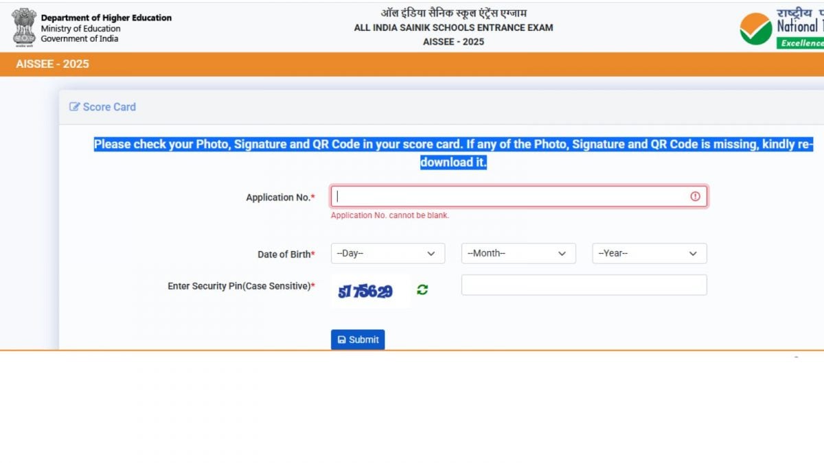 AISSEE Result 2025 Declared At exams.nta.ac.in For Admission To Class 6 ...