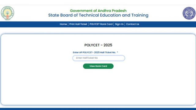 AP POLYCET Result 2025: Rank Card Released At polycetap.nic.in, Direct Link Here | Education and ...