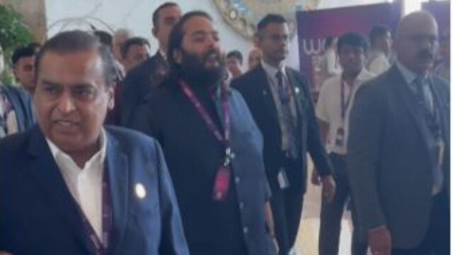 Mukesh Ambani, Anant Ambani Arrive For WAVES 2025 At Mumbai’s Jio World ...