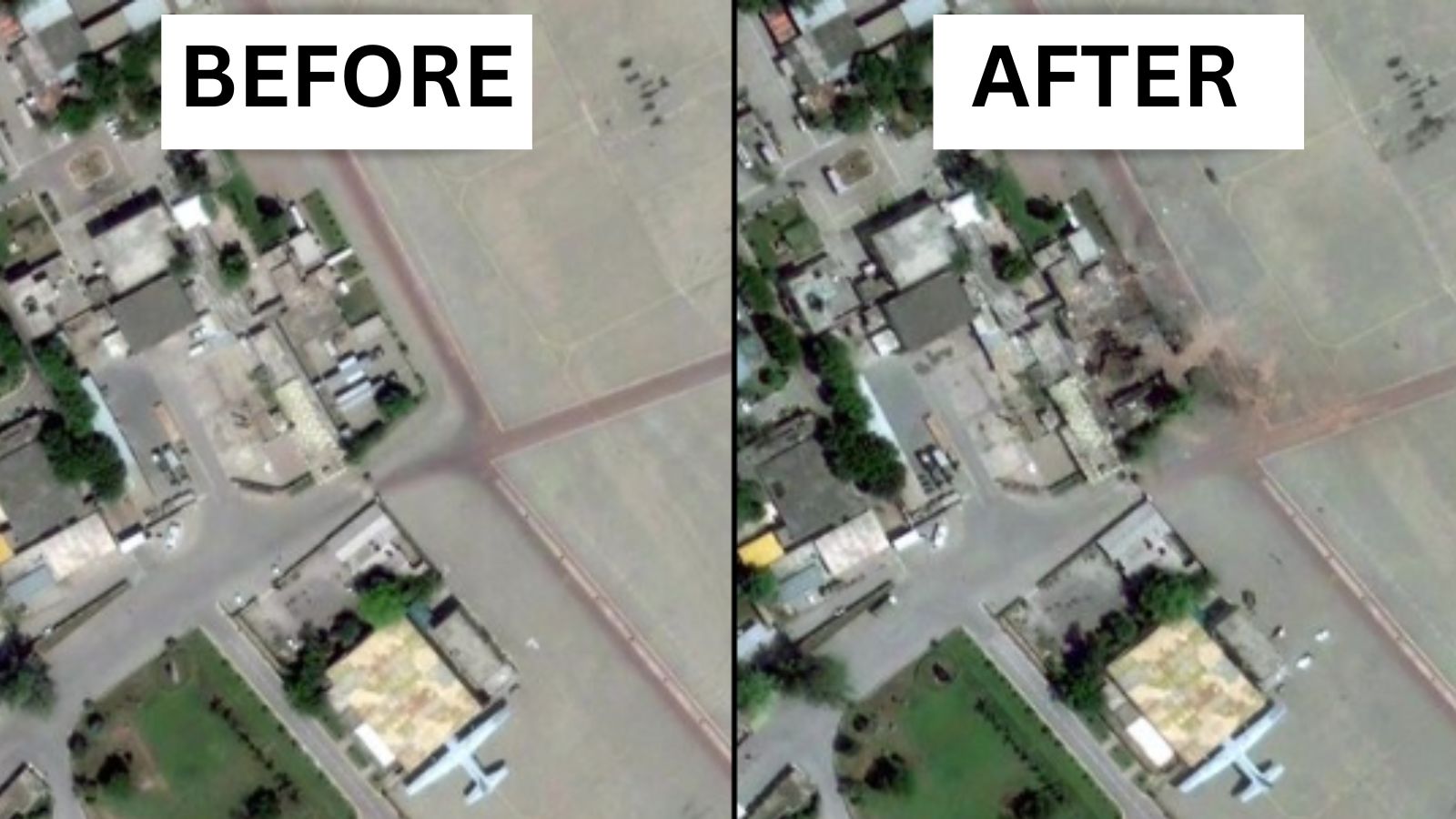 Satellite Images Capture Extensive Damage To Pakistan Air Bases After ...