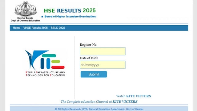 DHSE Kerala Plus Two Results 2025 (Out) LIVE: Class 12 Marks Memo ...