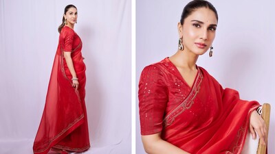 Vaani Kapoor Radiates Timeless Grace in Red at WAVES 2025 Summit ...