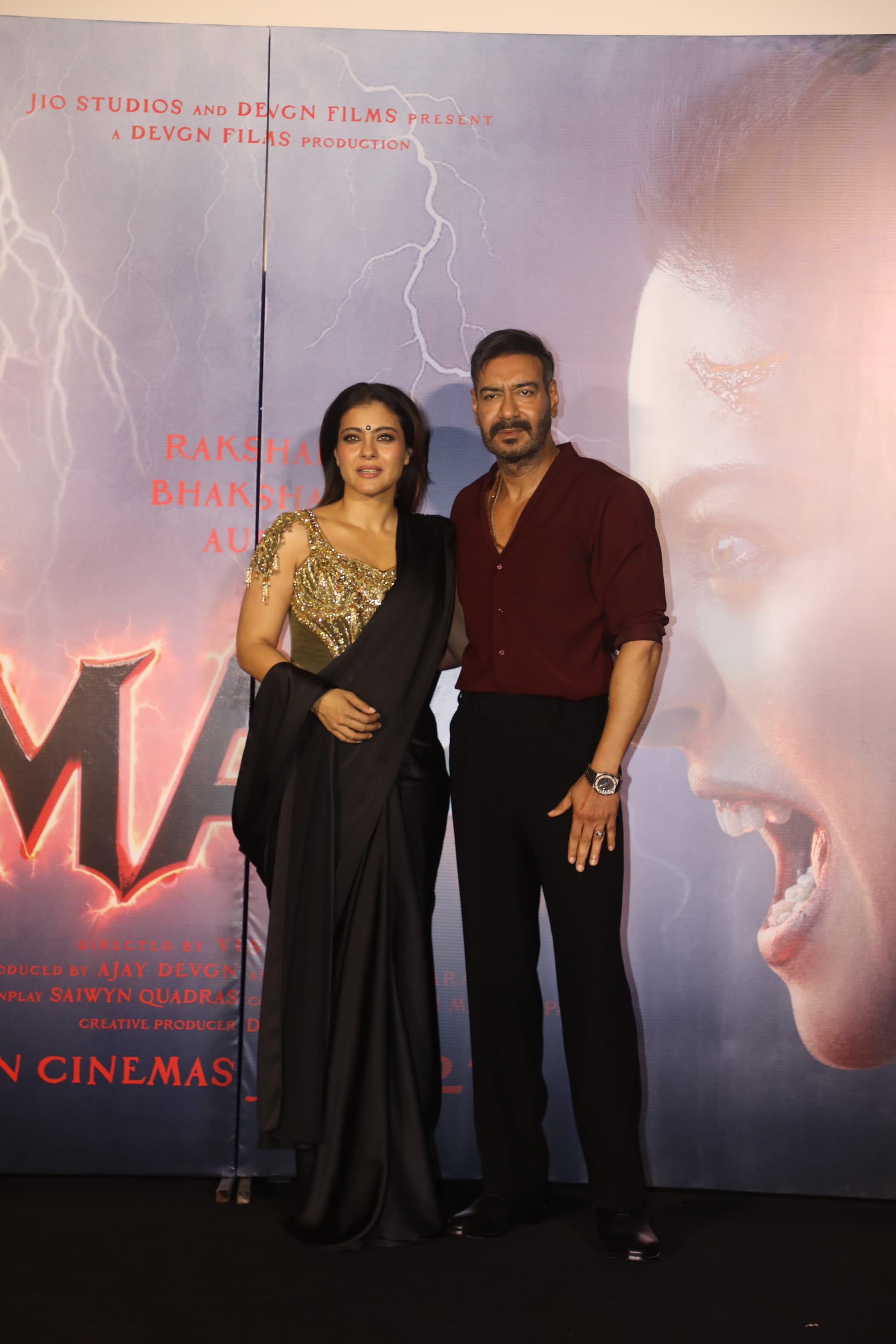 Kajol And Ajay Devgn Are Joined By R. Madhavan At Maa Trailer Launch In ...