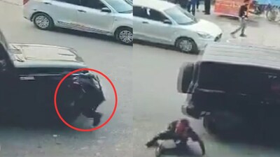 Enraged Driver Rams SUV Into Security Guard Who Opposed Honking In ...