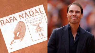 Rafael Nadal Leaves Permanent Footprint On Court Philippe Chatrier At ...