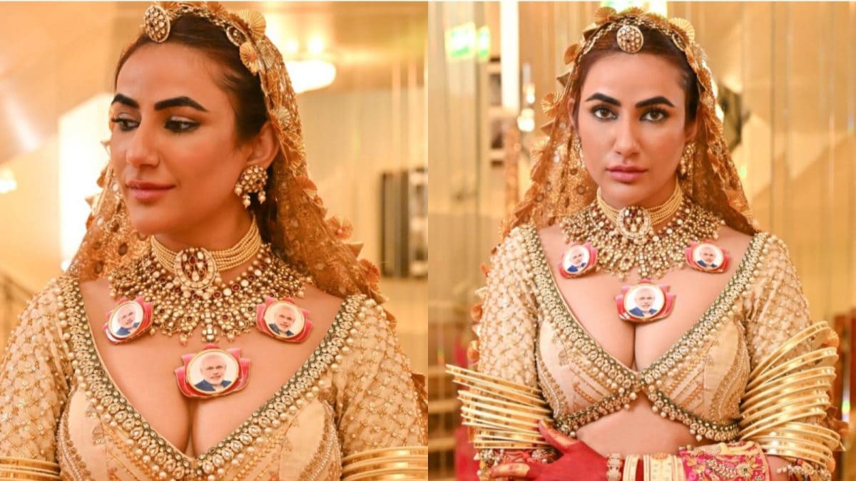 Cannes 2025: Why Does Actress Ruchi Gujjar Wear Necklace With PM Modi's Photos? | Movies News ...