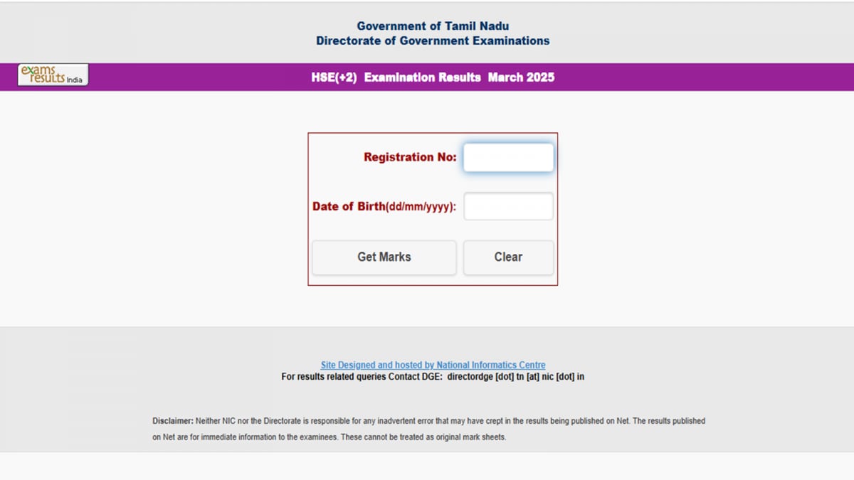 Tami Nadu TN +2 Result 2025 (Out) Live: HSE 12th Results Declared At ...