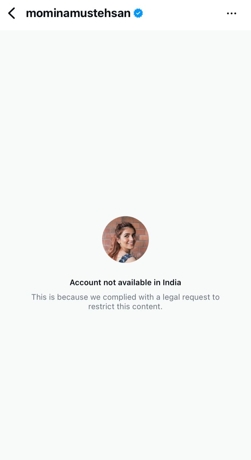 Pakistani Singer Momina Mustehsan Faces Heat, Instagram SUSPENDED In ...