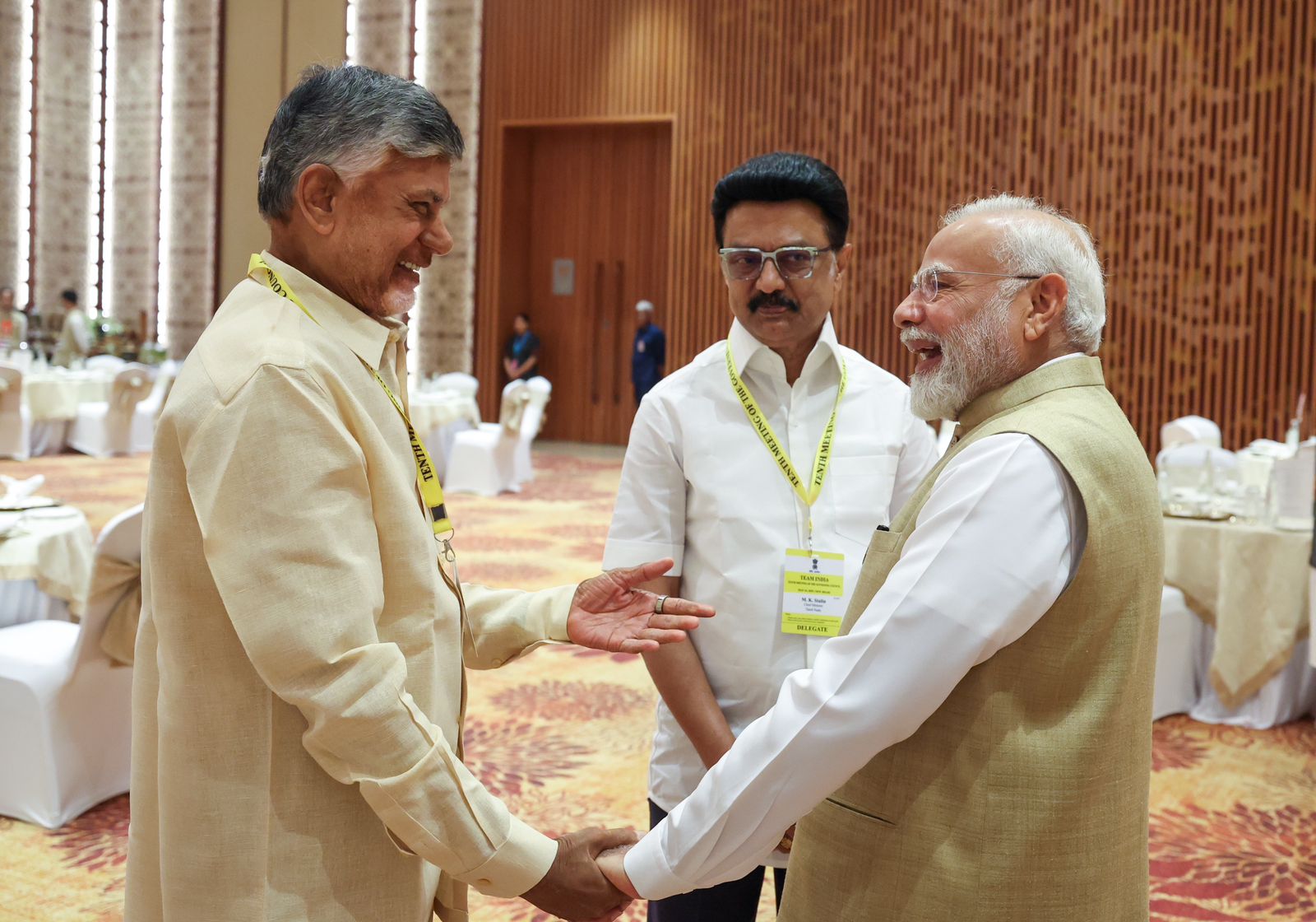 From MK Stalin To Revanth Reddy: PM Modi Shares Smiles With INDIA Bloc CMs At NITI Meet | India ...