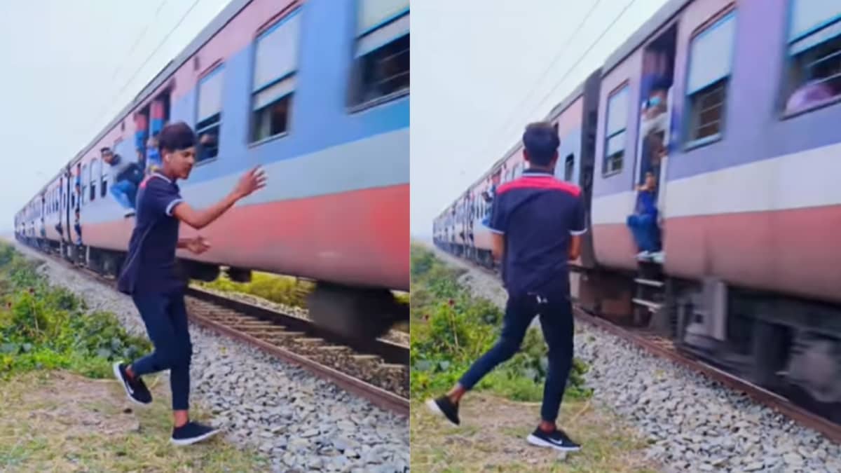 Boy Making Reels Near Speeding Train Struck By Passenger's Foot ...