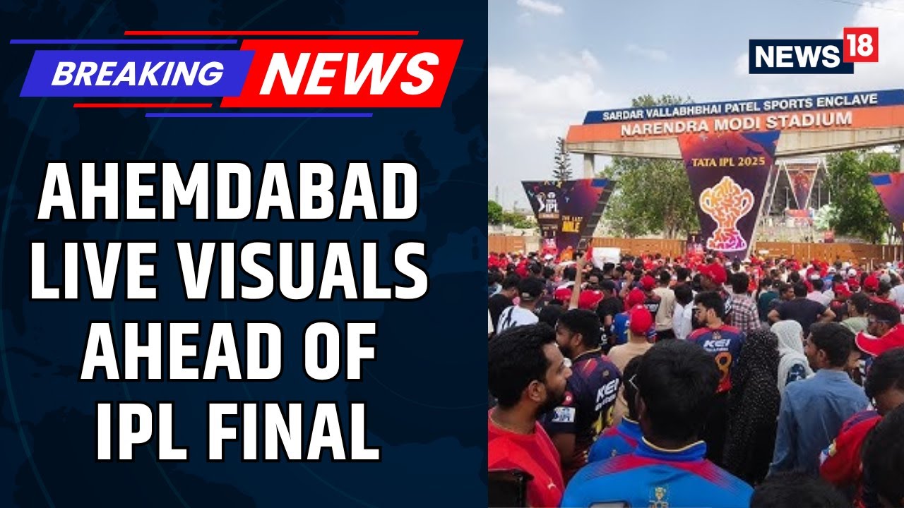 LIVE Visuals From The Narendra Modi Stadium In Ahmedabad And Streets Of Bengaluru | IPL Final ...