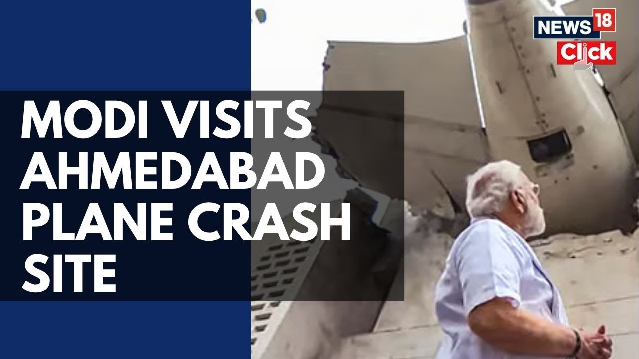 PM Modi Visits Air India Plane Crash Site, Meets Injured At Ahmedabad ...