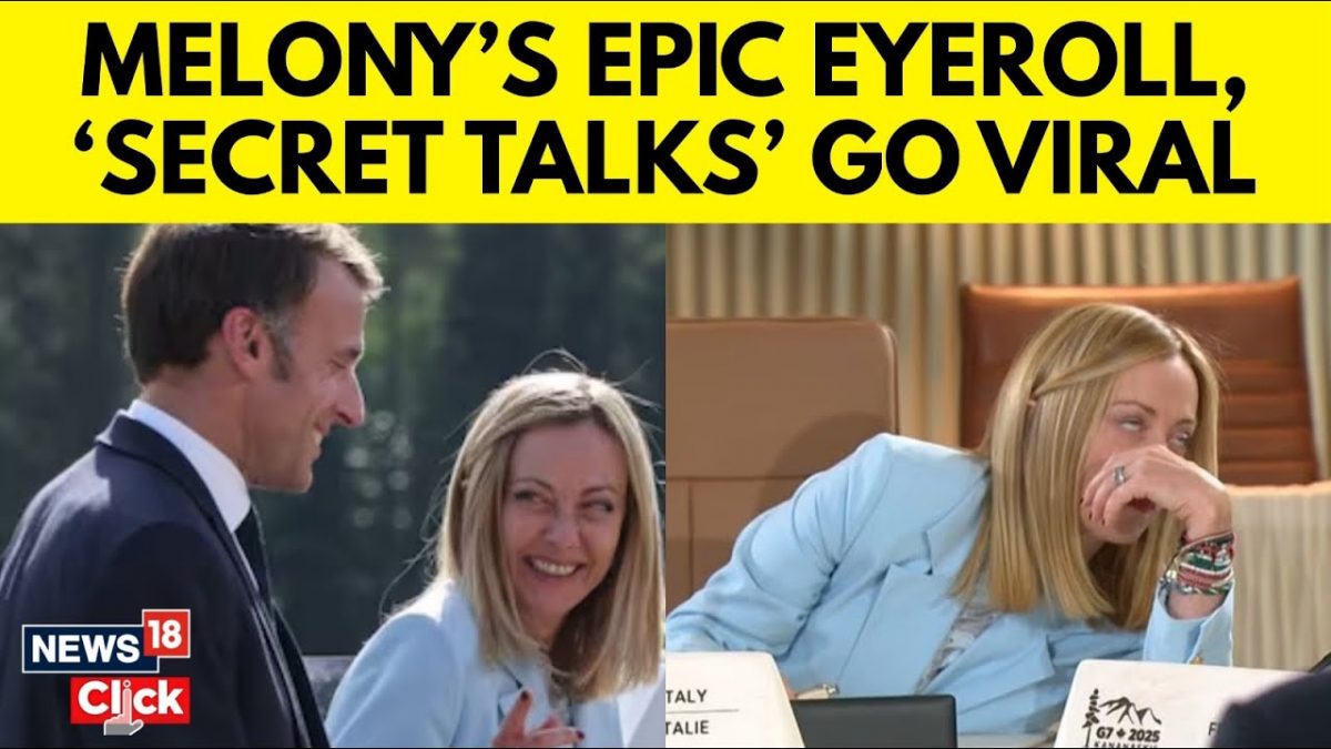 Meloni's Epic Eye Roll At Macron Goes Viral, Curious Users Demand ...