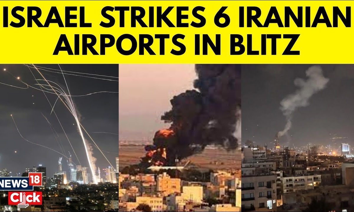 Israel Continues To Attack Iran, 15 Jets Strike 6 Iranian Airfields In ...