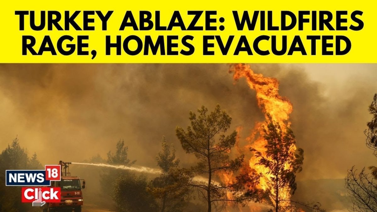 Turkey Wildfires Devastate Izmir For The Second Day, Firefighters ...