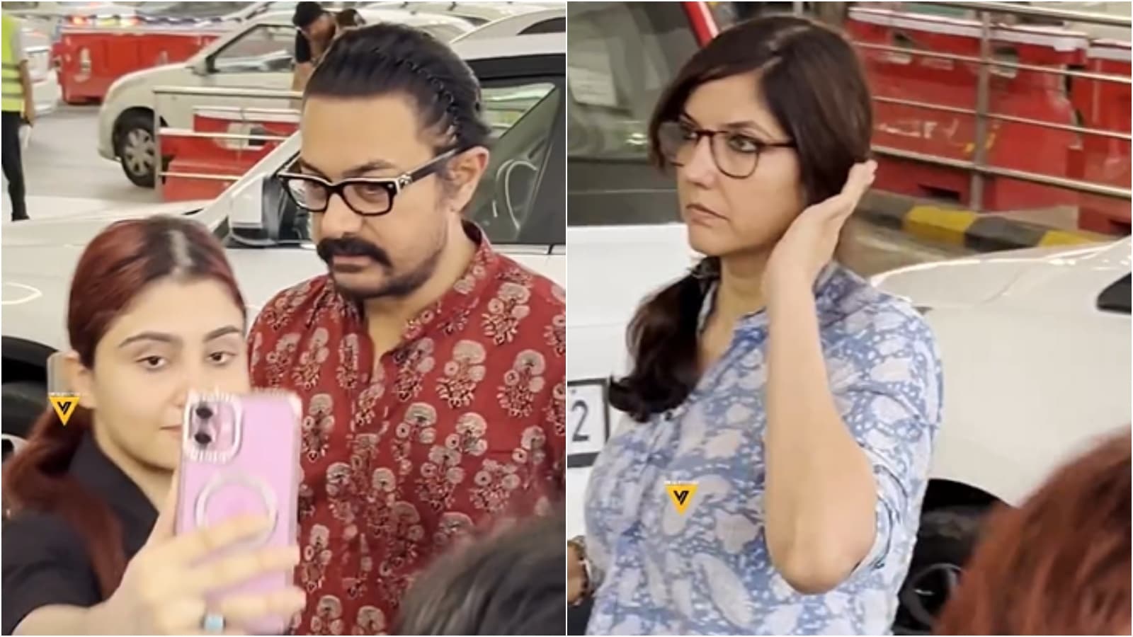 Aamir Khan Spotted With GF Gauri Spratt, Poses With Fans At Mumbai ...