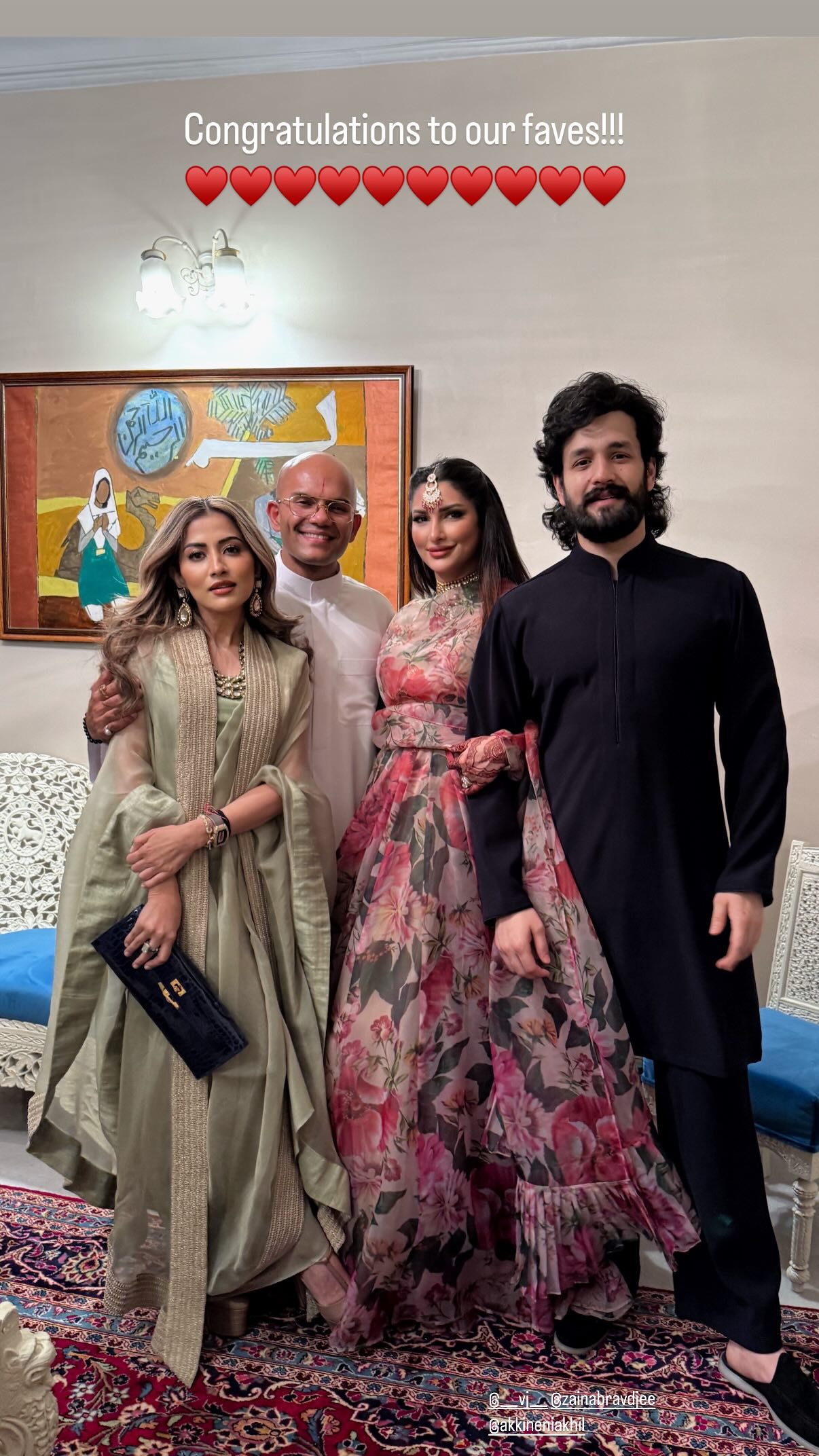 Akhil Akkineni And Zainab Ravdjee Photos: Akhil, Zainab Steal Spotlight In FIRST Appearance Post ...