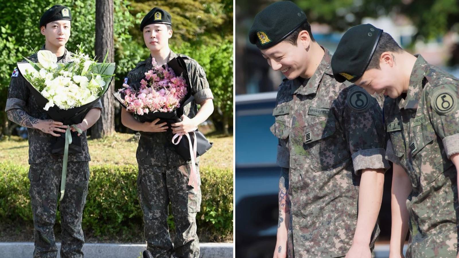 BTS Military Discharge Photos: BTS Stars Jimin And Jungkook Discharged ...