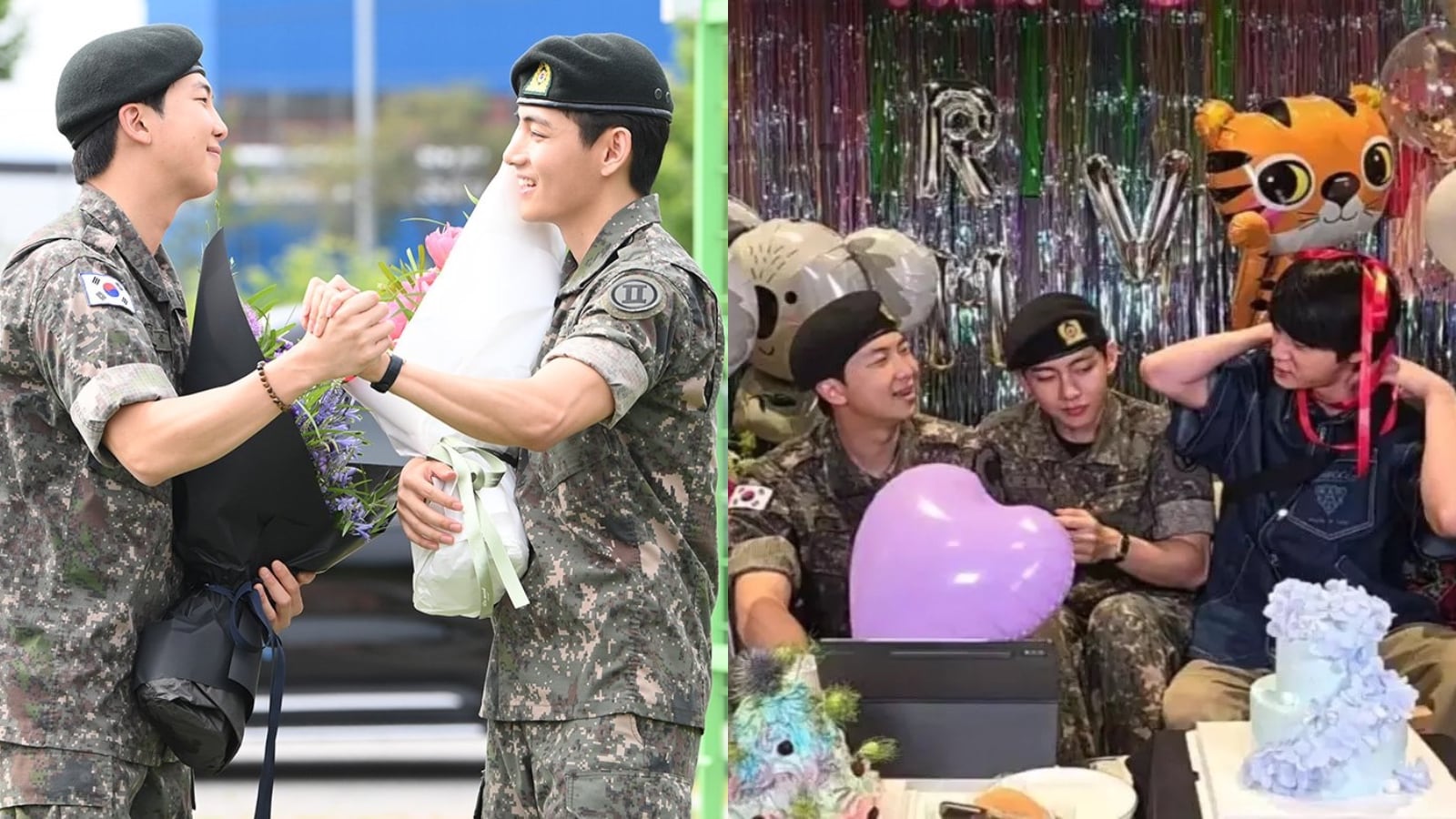 BTS’ Jin Trolls RM & V's Muscles After Military Discharge