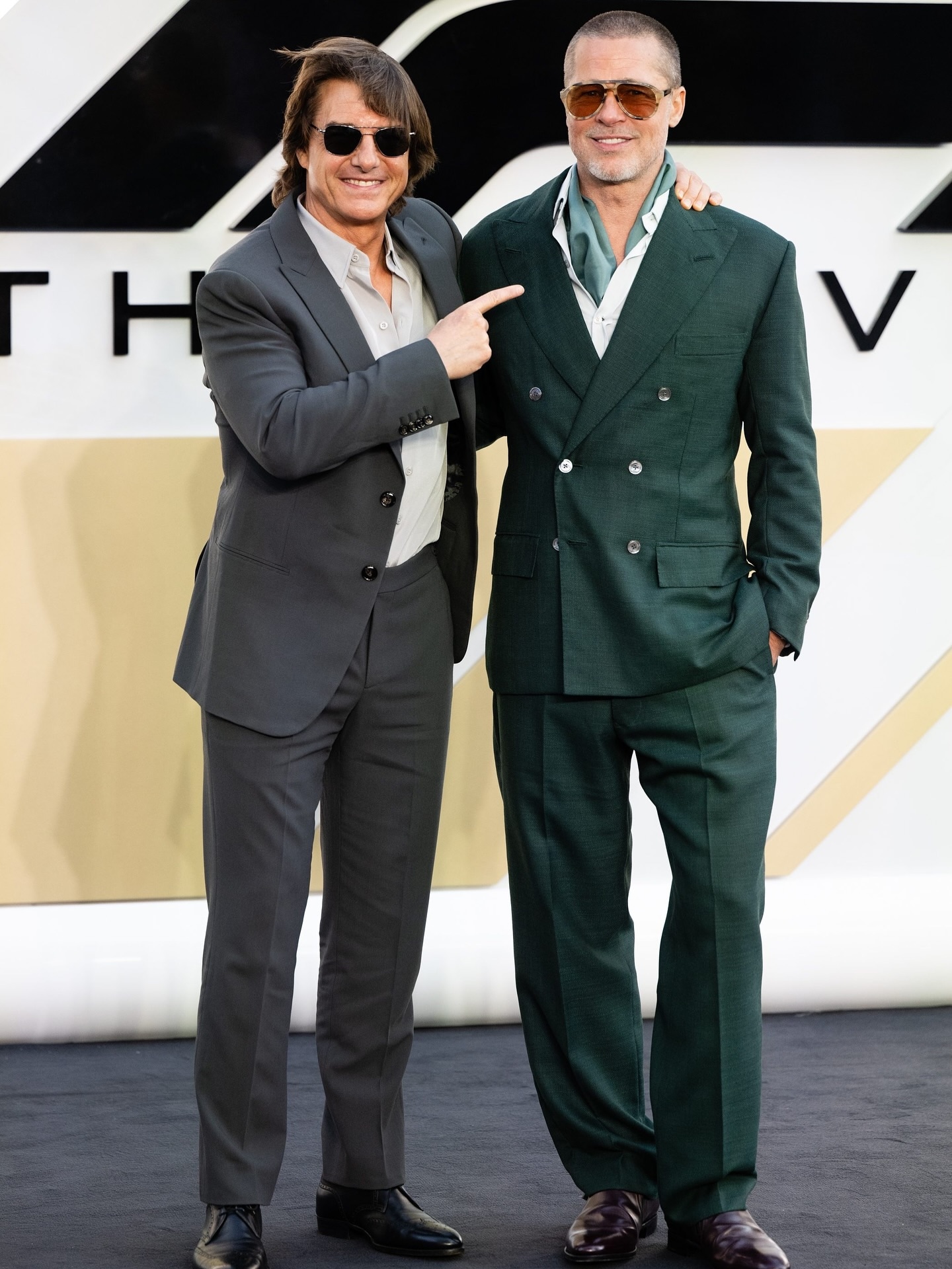 Brad Pitt And Tom Cruise Reunite At F1 Premiere In London After Over Two Decades