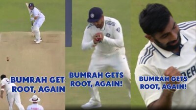 Watch: Bumrah Celebrates After Taking Root's Wicket For 10th Time In ...