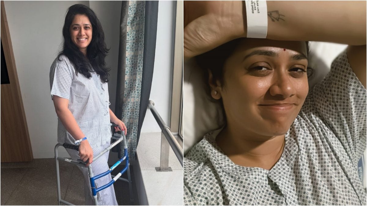 Jawan Actress Girija Oak Suffers Leg Fracture, Shares Pics From ...